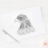 Inspired Eagle Square Sticker | Zazzle