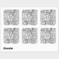 Inspired Flowers Square Sticker | Zazzle