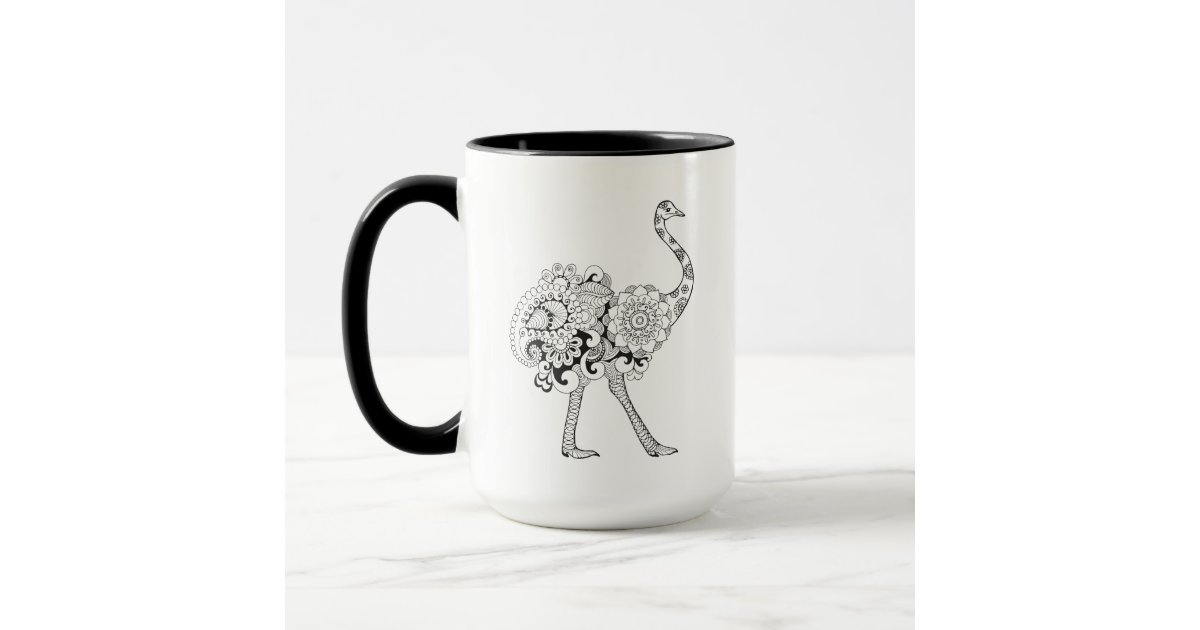 Inspired Ostrich Mug | Zazzle
