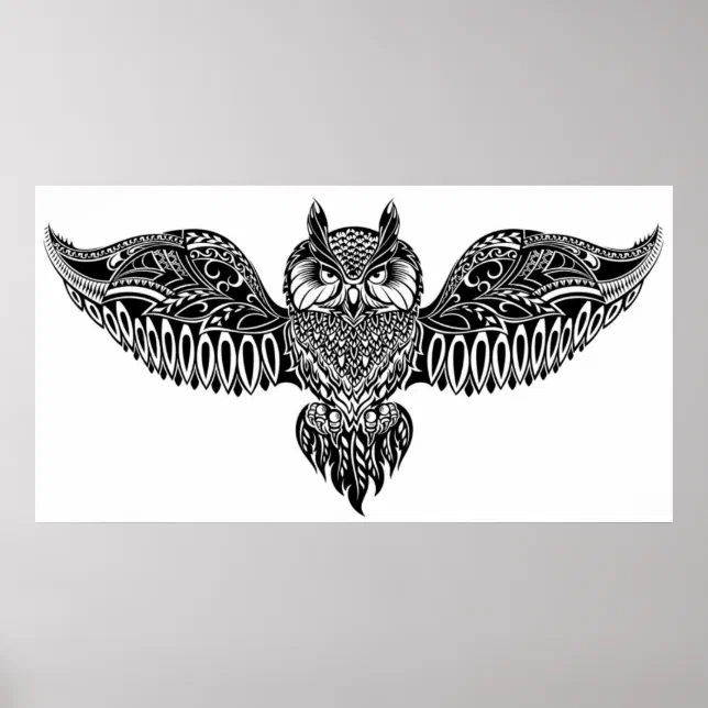 Inspired Owl Poster | Zazzle