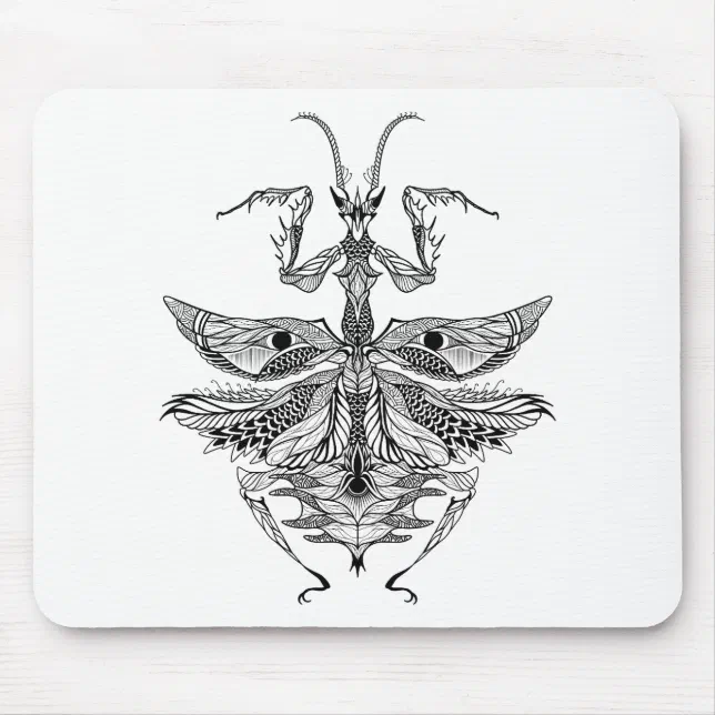 Inspired Praying Mantis Mouse Pad | Zazzle