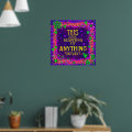 Inspiring Beginning of Anything Quote Inspirivity Poster | Zazzle