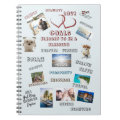 Inspiring Goals Vision Board Collage Photos Notebook | Zazzle