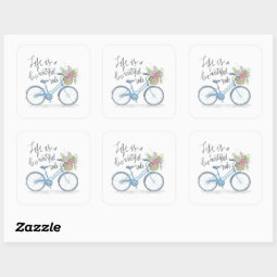 Inspiring Life is a Beautiful Ride Sticker Seal | Zazzle