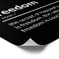 Inspiring Quote About Freedom Poster | Zazzle
