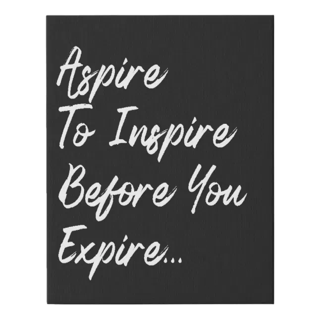 Inspiring Quote Canvas | Zazzle