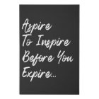 Inspiring Quote Canvas | Zazzle