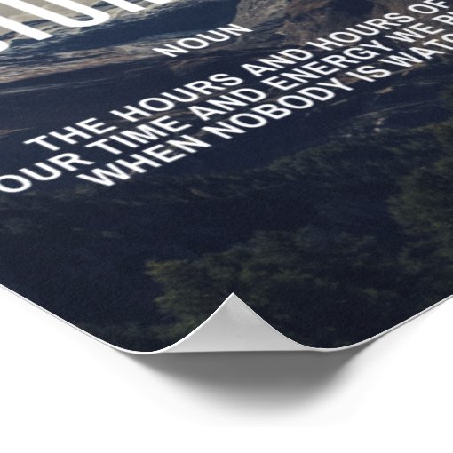 Inspiring Quote On Dedication Poster | Zazzle