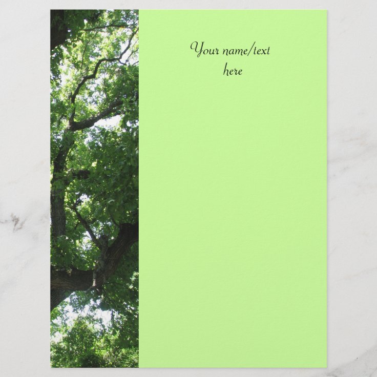 Inspiring Tree Letterhead | Zazzle