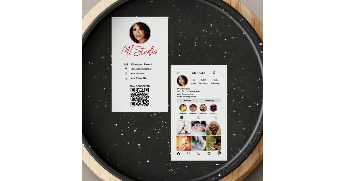 Insta Business Card | Zazzle