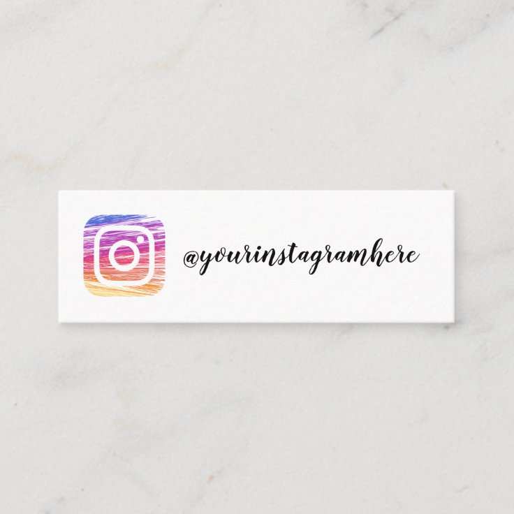 instagram business card | Zazzle