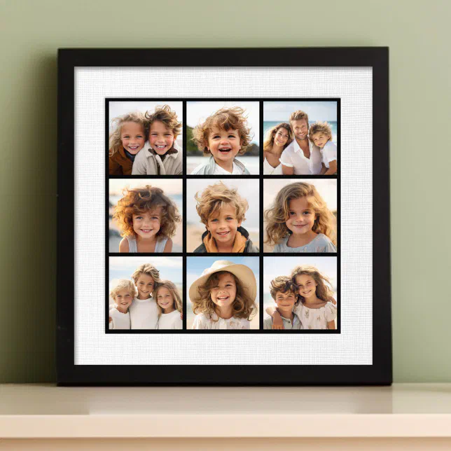 Instagram Collage with 9 pics Photo Print | Zazzle