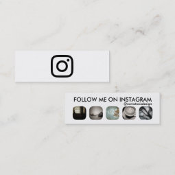 instagram followers mini business card | Zazzle