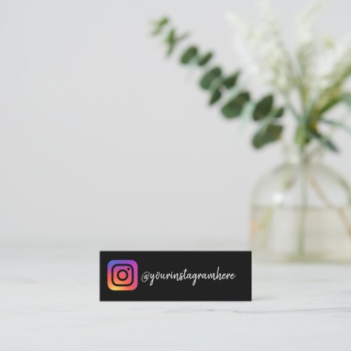 instagram mini business card | Zazzle