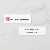 instagram mini business card | Zazzle