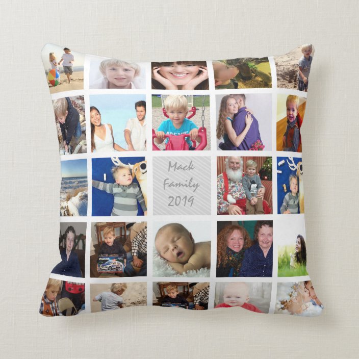Instagram Modern Stylized Your Photos Throw Pillow | Zazzle.com