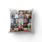 Instagram Modern Stylized Your Photos Throw Pillow | Zazzle