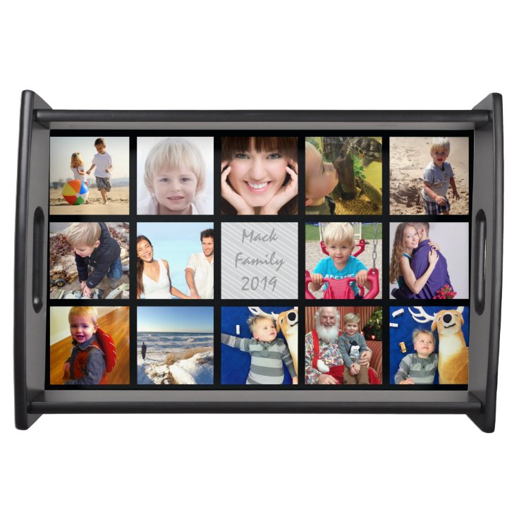 Instagram Modern Your Photos Serving Tray | Zazzle