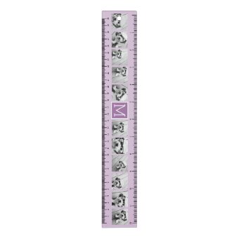 Instagram Photo Collage Monogram CAN EDIT COLOR Ruler | Zazzle