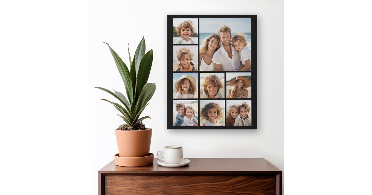Instagram Photo Collage with 9 photos Canvas Print | Zazzle