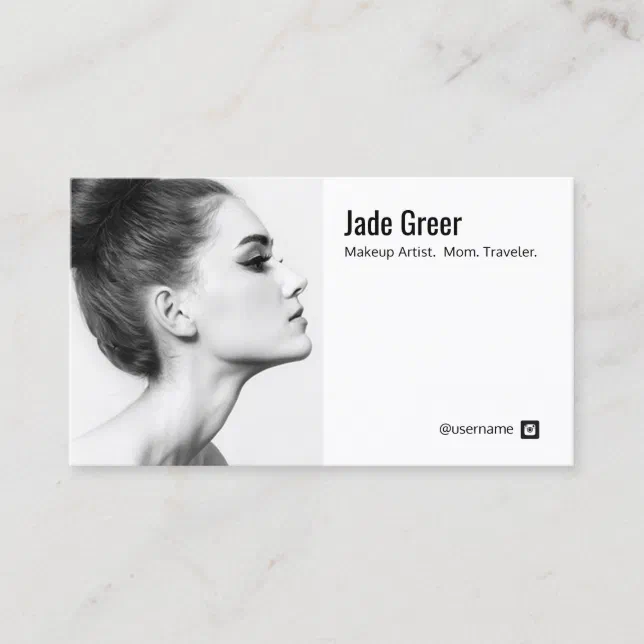 Instagram Photo Image Profile Business Card | Zazzle