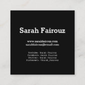 Instagram photo trendy social media modern calling card | Zazzle