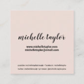 Instagram photo trendy social media modern pink calling card | Zazzle