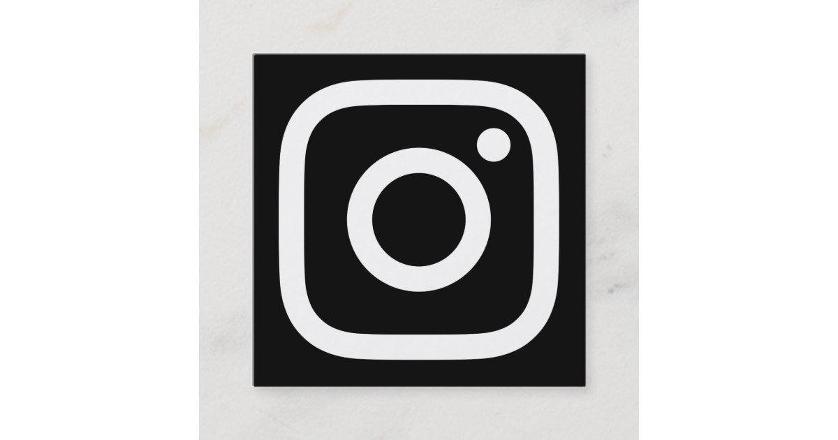 instagram promo square business card | Zazzle