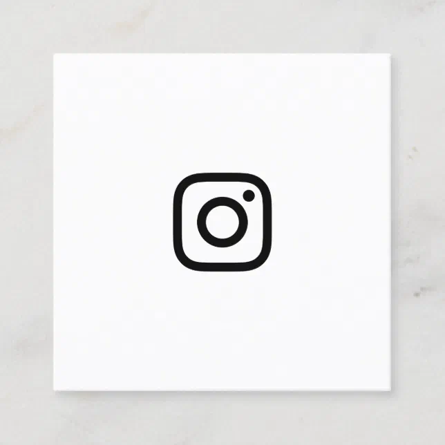 instagram promo square business card | Zazzle