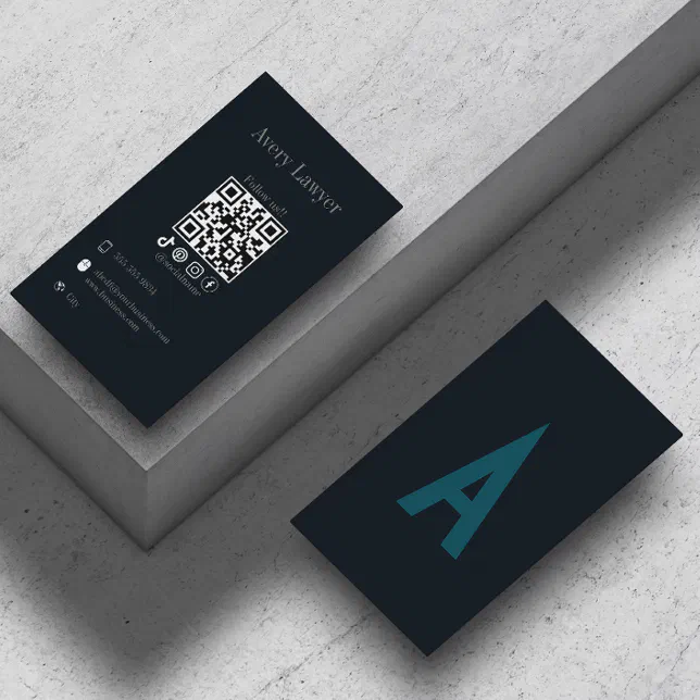 Instagram Qr Code Social Media Icons Business Card | Zazzle