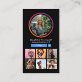 Instagram Social Media Follow Me Photo QR Code Business Card | Zazzle