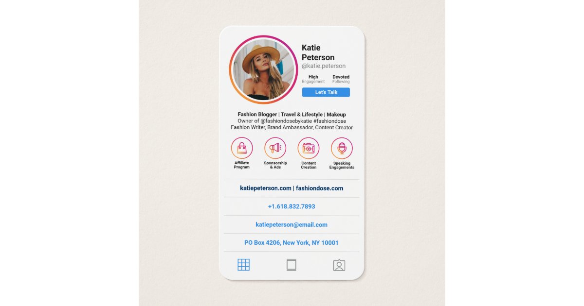 Instagram style white trendy social media photo | Zazzle