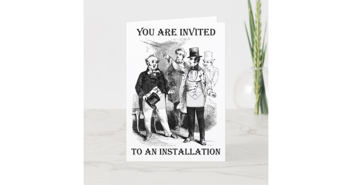 Installation Invitation Card | Zazzle