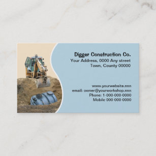 Septic Business Cards - Business Card Printing | Zazzle
