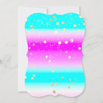 Instant Download Birthday Party Gold Oceanic Invit Invitation | Zazzle