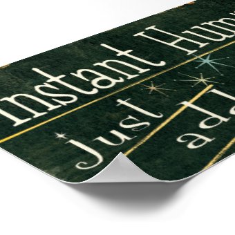 Instant Human | Just Add Coffee Poster | Zazzle