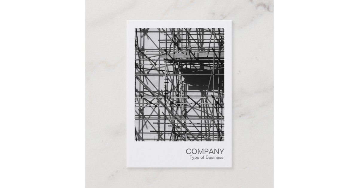 Instant Photo 086 - Scaffolding Business Card | Zazzle