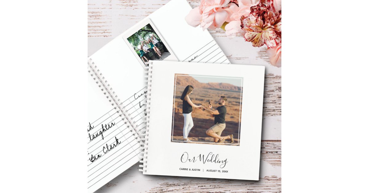 Instant Photo and Message Wedding Guest Book | Zazzle