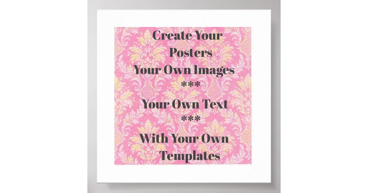 Instant Poster Template Download | Zazzle