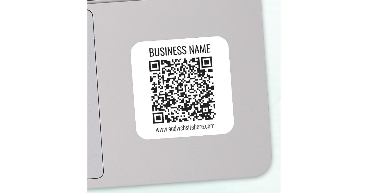 Instant QR Code (enter your website URL to change) Sticker | Zazzle