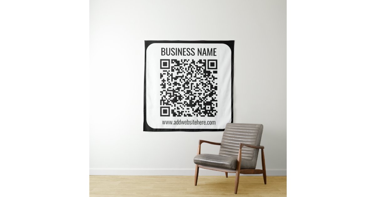 Instant QR Code (enter your website URL to change) Tapestry | Zazzle