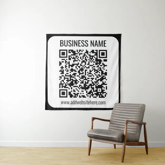 Instant QR Code (enter your website URL to change) Tapestry | Zazzle
