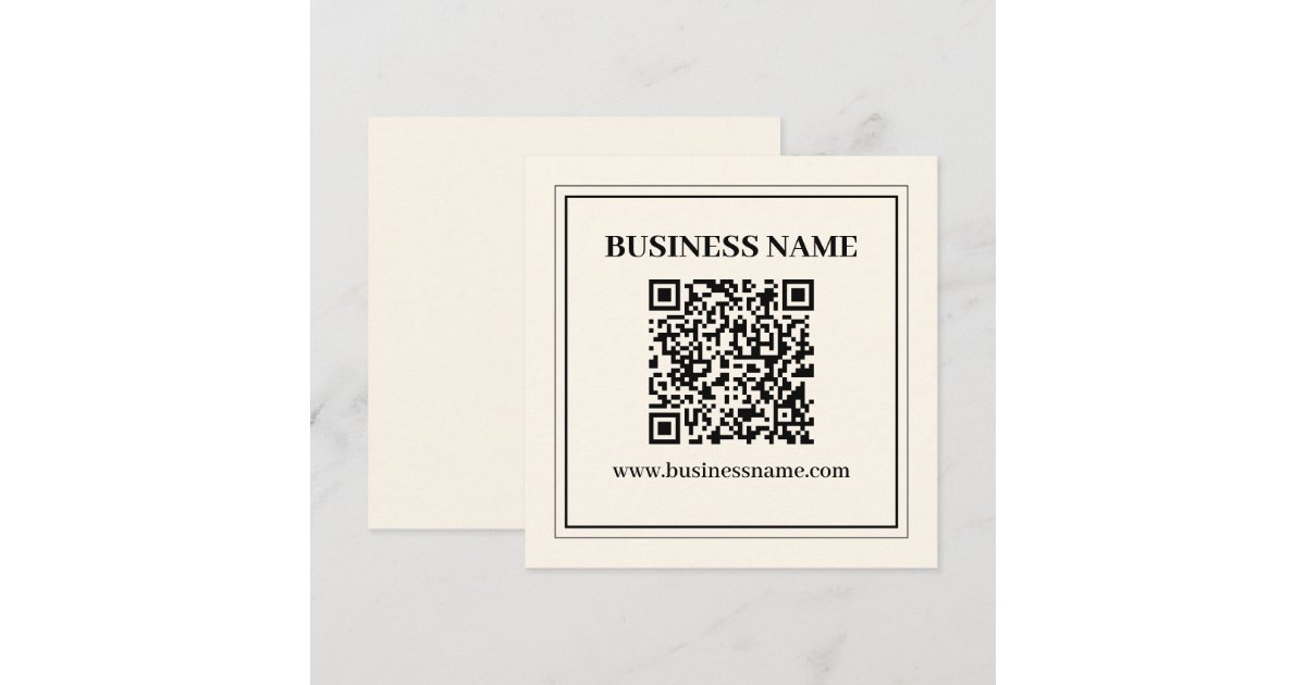 Instantly Create a Scannable QR code for Business Note Card | Zazzle