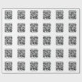 Instantly Create QR Code & Name w/Tiled Pattern Wrapping Paper | Zazzle