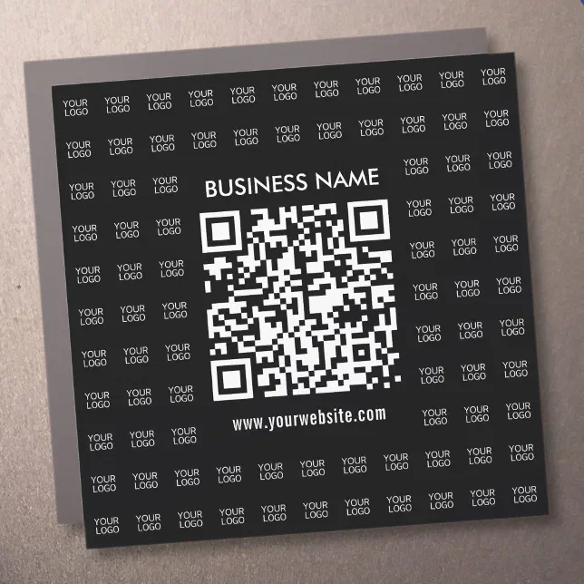 Instantly Create Scannable QR code & Logo Pattern Car Magnet | Zazzle