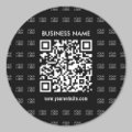Instantly Create Scannable QR code & Logo Pattern Classic Round Sticker ...