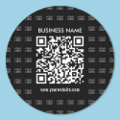 Instantly Create Scannable QR code & Logo Pattern Classic Round Sticker ...