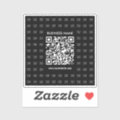 Instantly Create Scannable QR code & Logo Pattern Sticker | Zazzle
