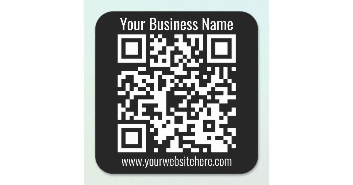 INSTANTLY CREATE SCANNABLE QR Code Square Sticker | Zazzle