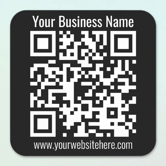 INSTANTLY CREATE SCANNABLE QR Code Square Sticker | Zazzle